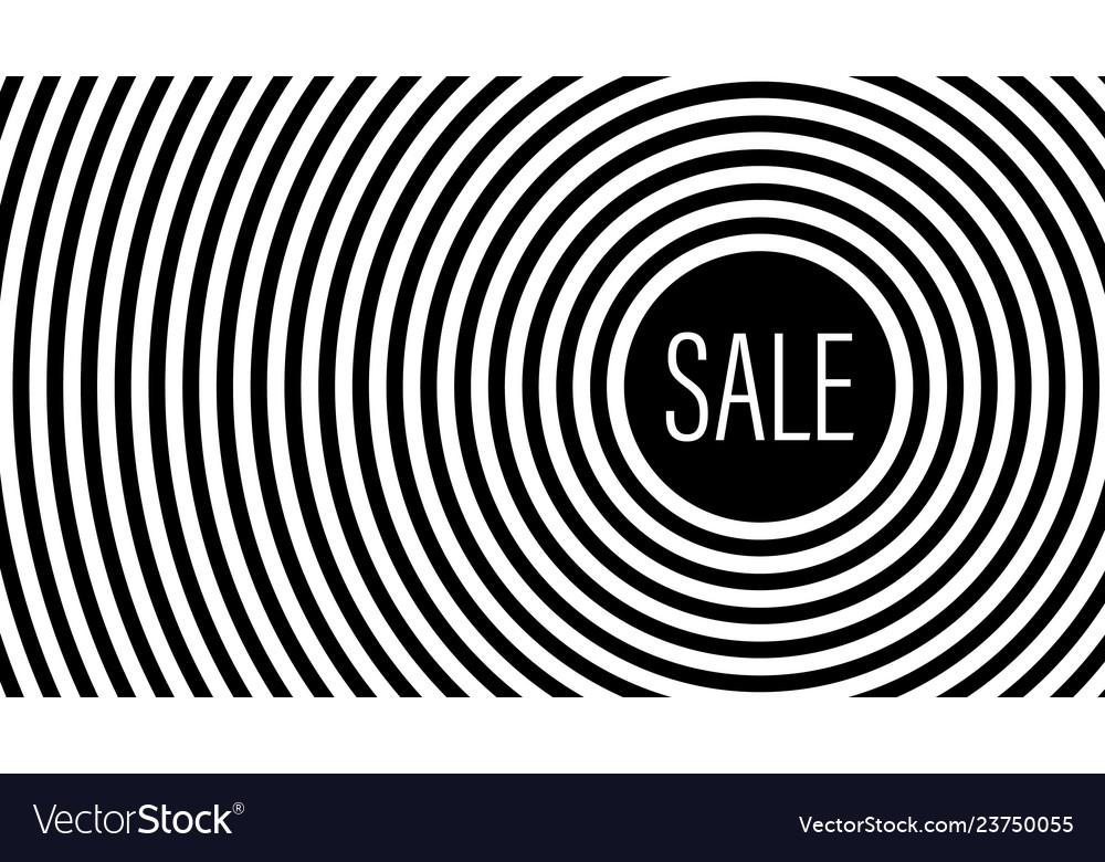 Sale stylish geometric black and white background Vector Image