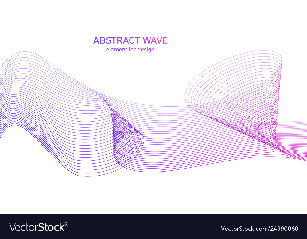 Abstract colorful wave element for design Vector Image