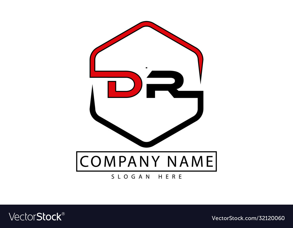 Dr initial logo Royalty Free Vector Image - VectorStock