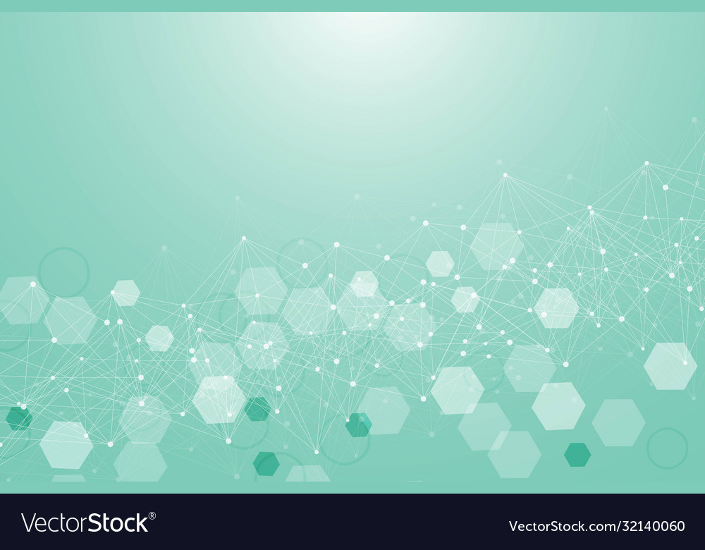 Hexagonal abstract background big data Royalty Free Vector