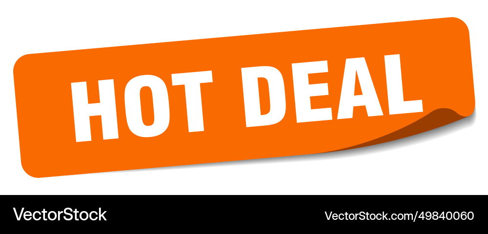 Hot deal sticker label Royalty Free Vector Image