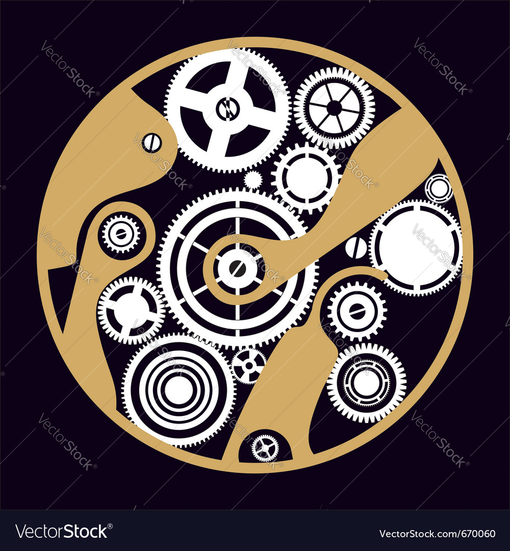 Clock Gear Silhouette