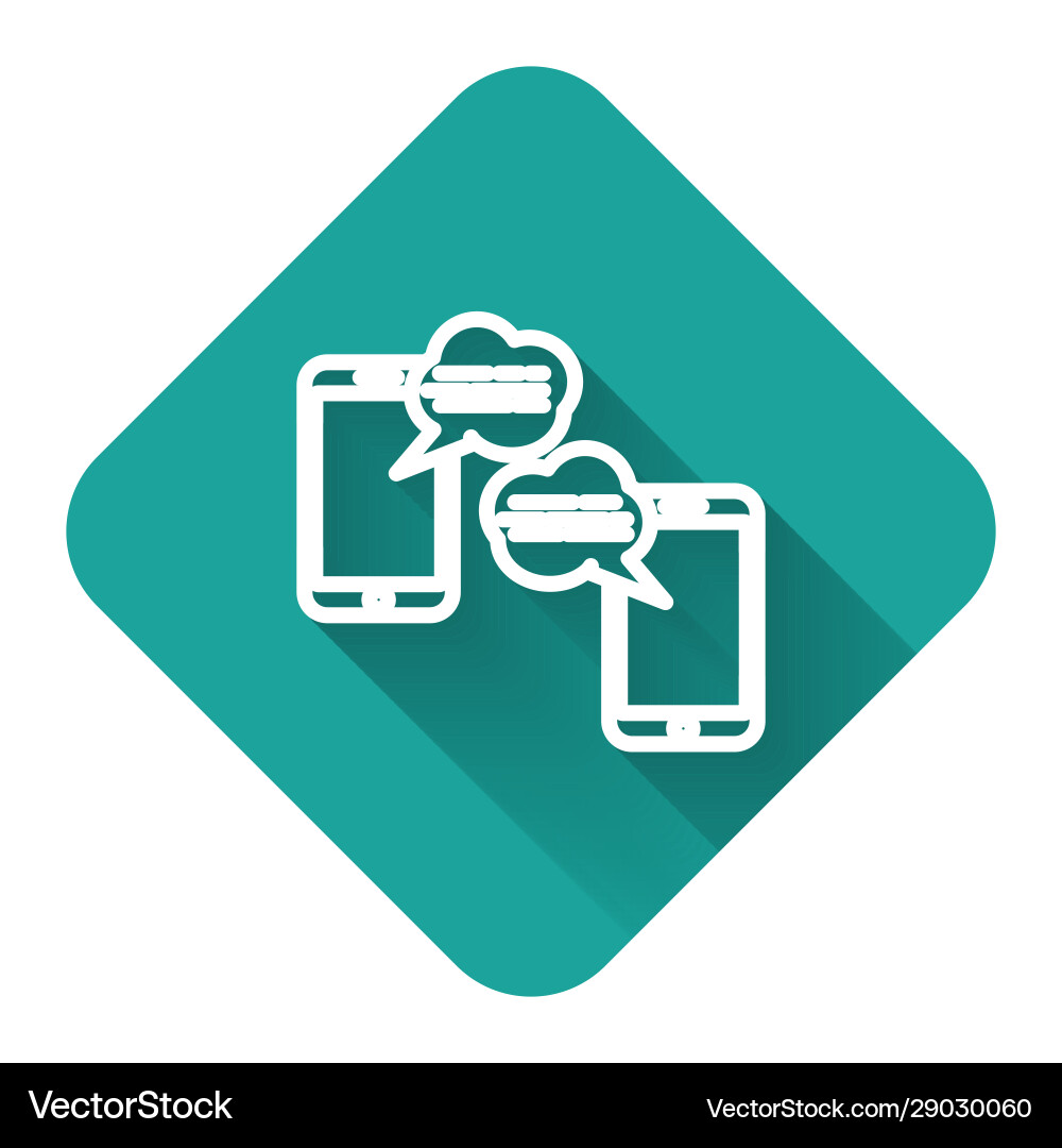 White line new chat messages notification on phone