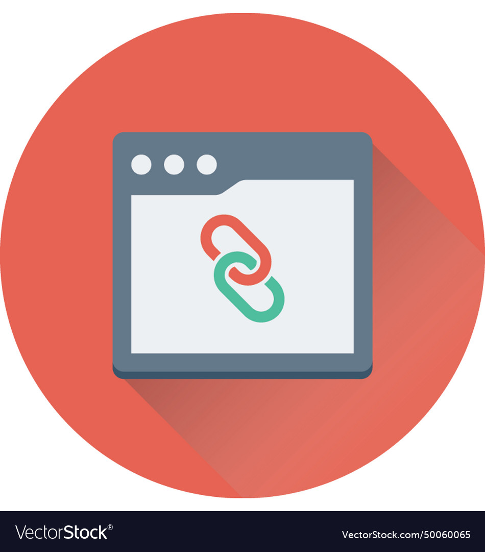 Backlink icon Royalty Free Vector Image - VectorStock