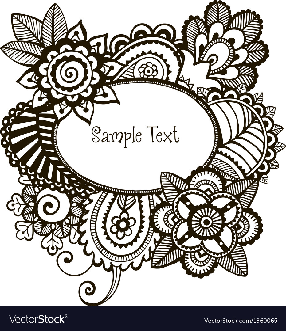 Doodle frame Royalty Free Vector Image - VectorStock