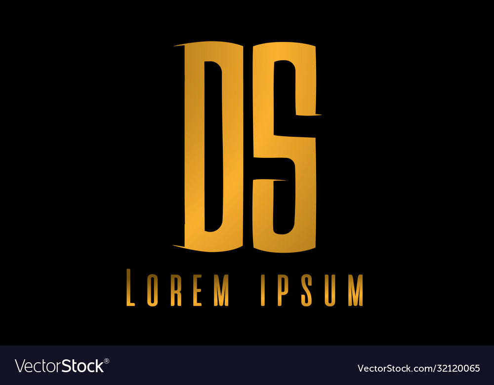 Ds initial logo Royalty Free Vector Image - VectorStock