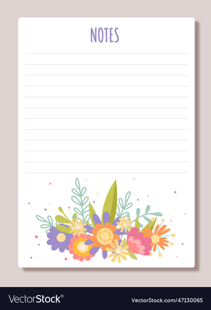 Notebook sheet concept Royalty Free Vector Image