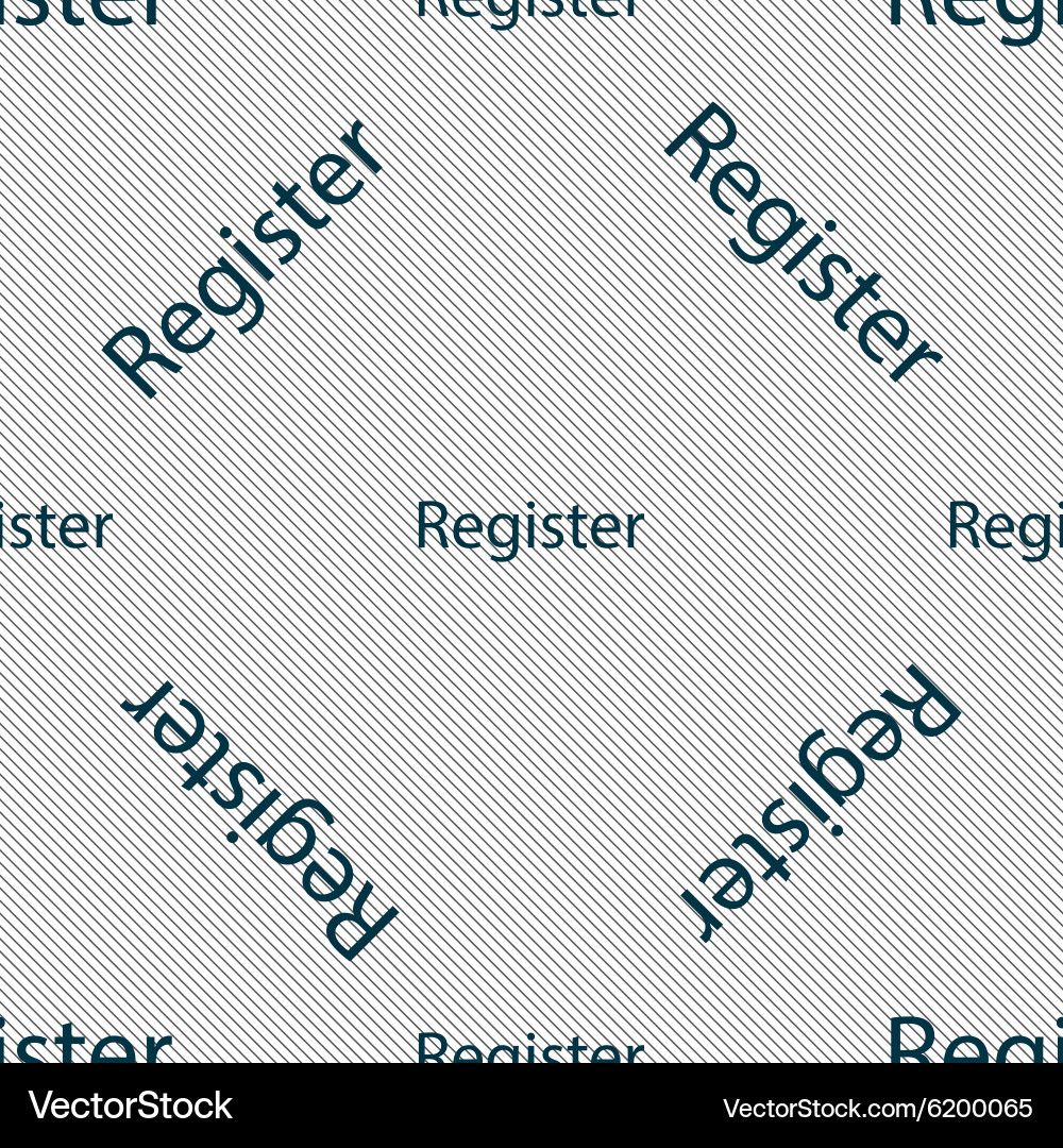 Register sign icon membership symbol website Vector Image