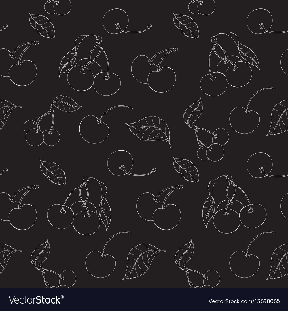 Seamless berry pattern Royalty Free Vector Image
