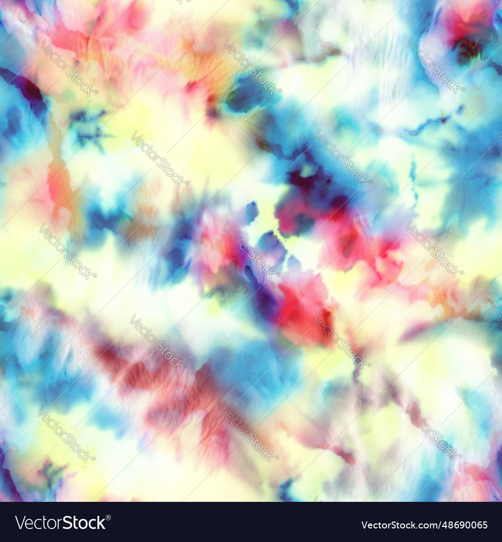 Tye dye seamless pattern Royalty Free Vector Image