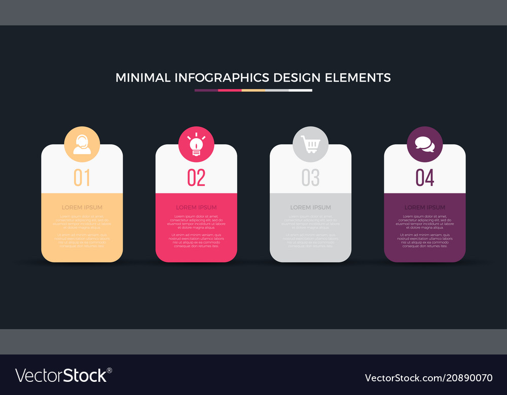Business data visualization time line process Vector Image