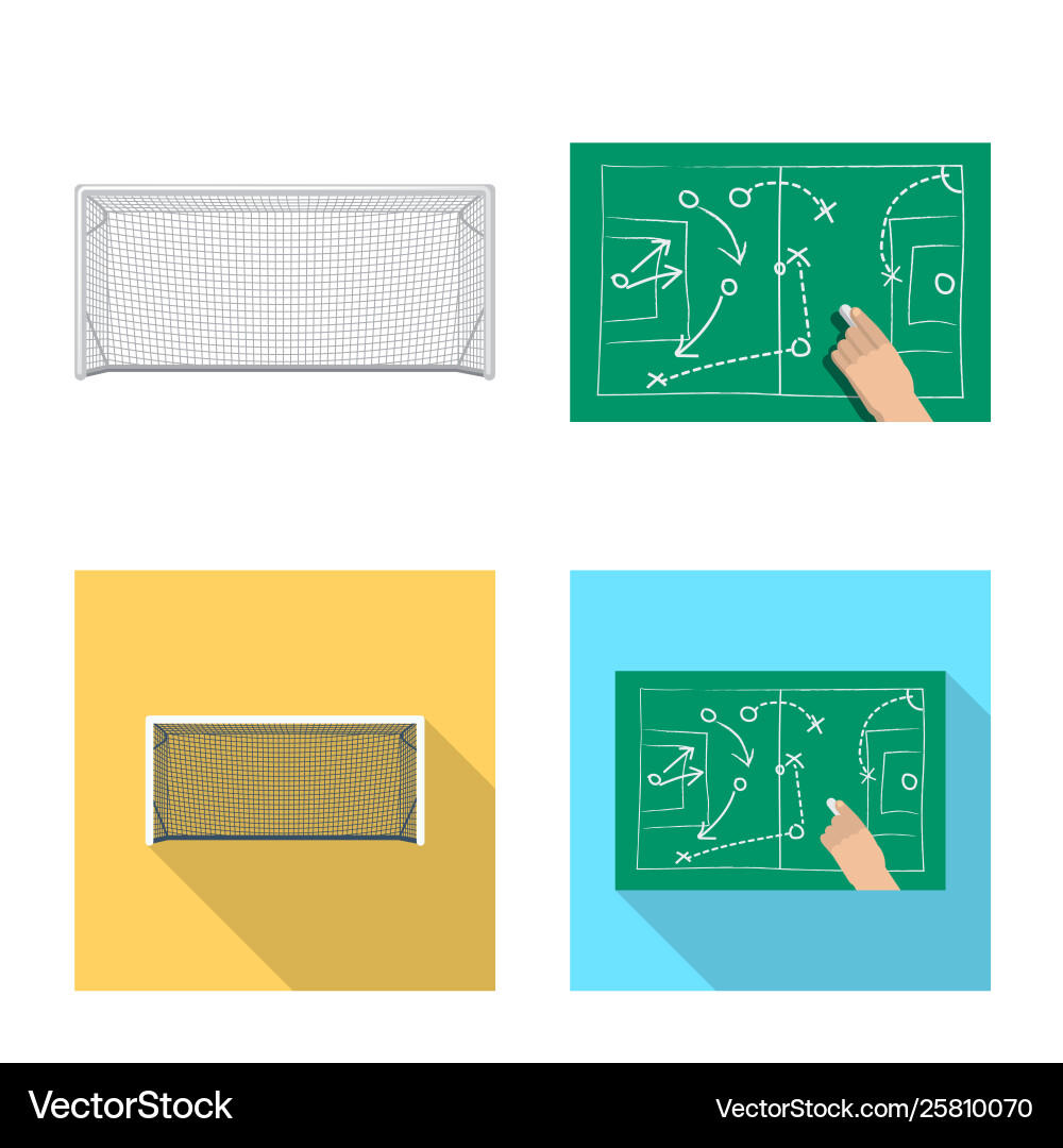 Design soccer and gear logo set Royalty Free Vector Image