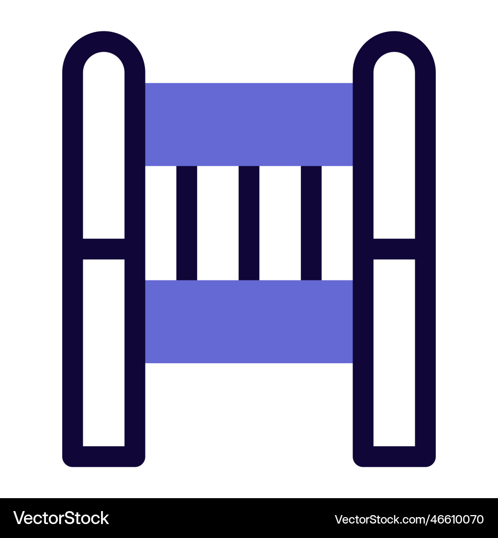 Heavy brewster chair with decorative spindles Vector Image