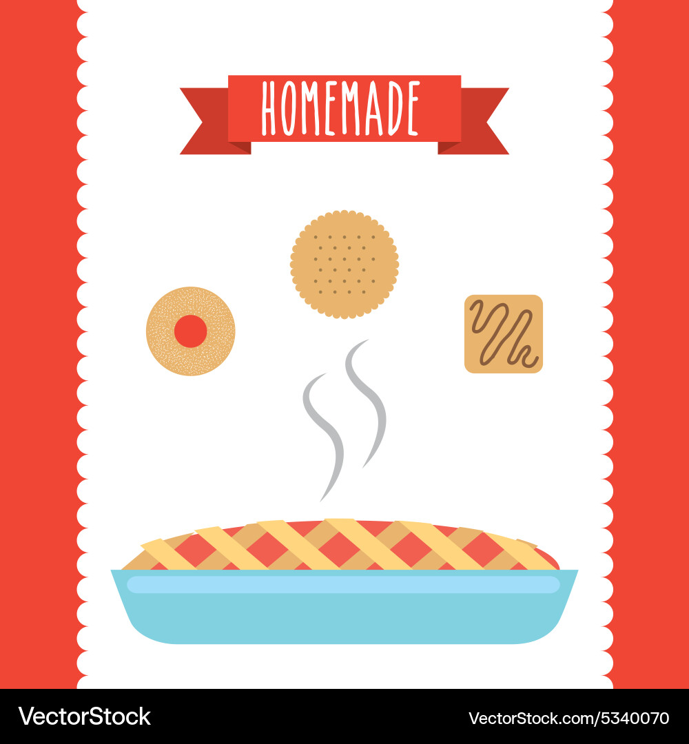 Homemade food Royalty Free Vector Image - VectorStock
