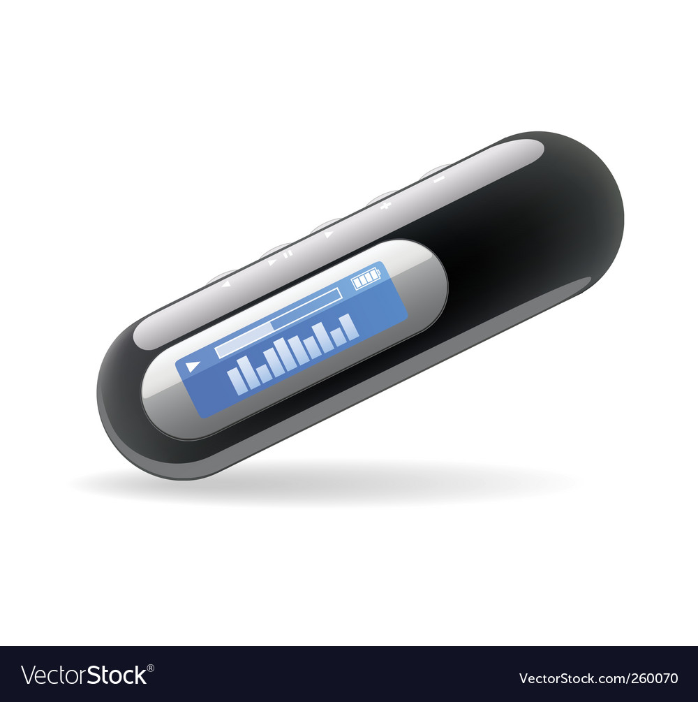 Mp3 player Royalty Free Vector Image - VectorStock