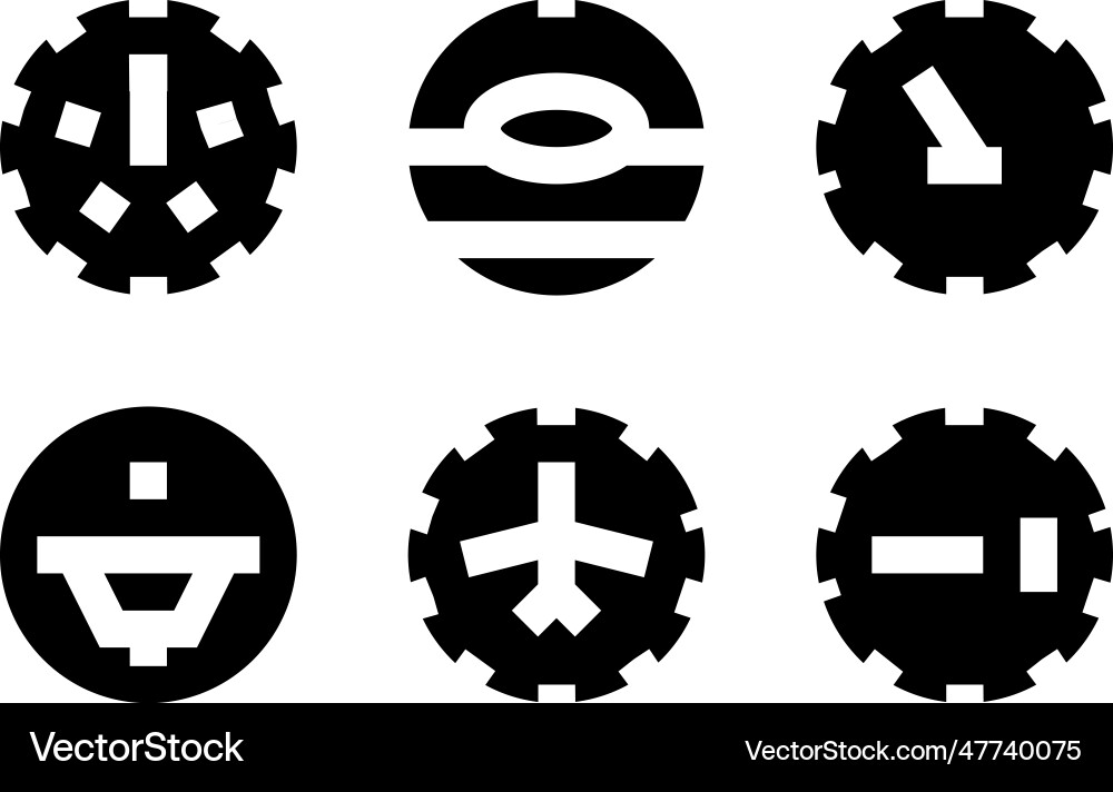 Aircraft instrumentation aeronautical engineer Vector Image