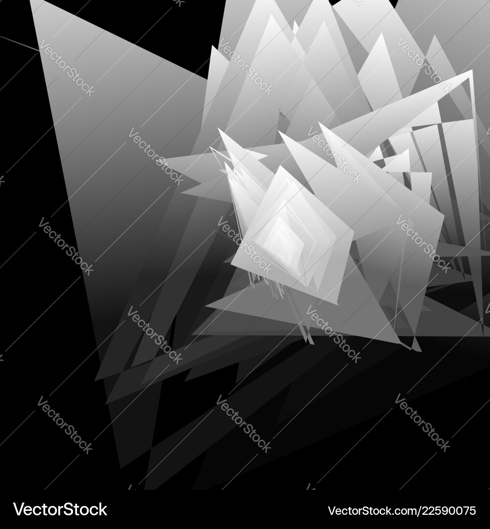 Artistic geometric image - random angular edgy Vector Image
