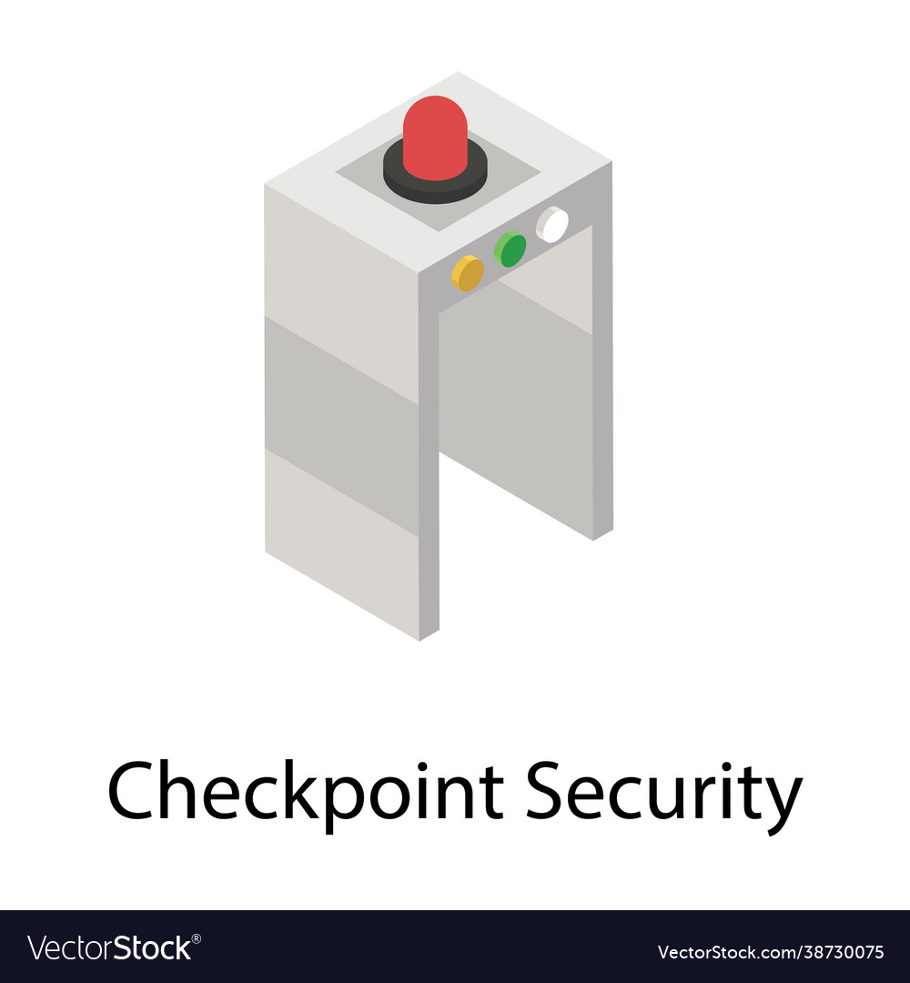 Checkpoint security Royalty Free Vector Image - VectorStock