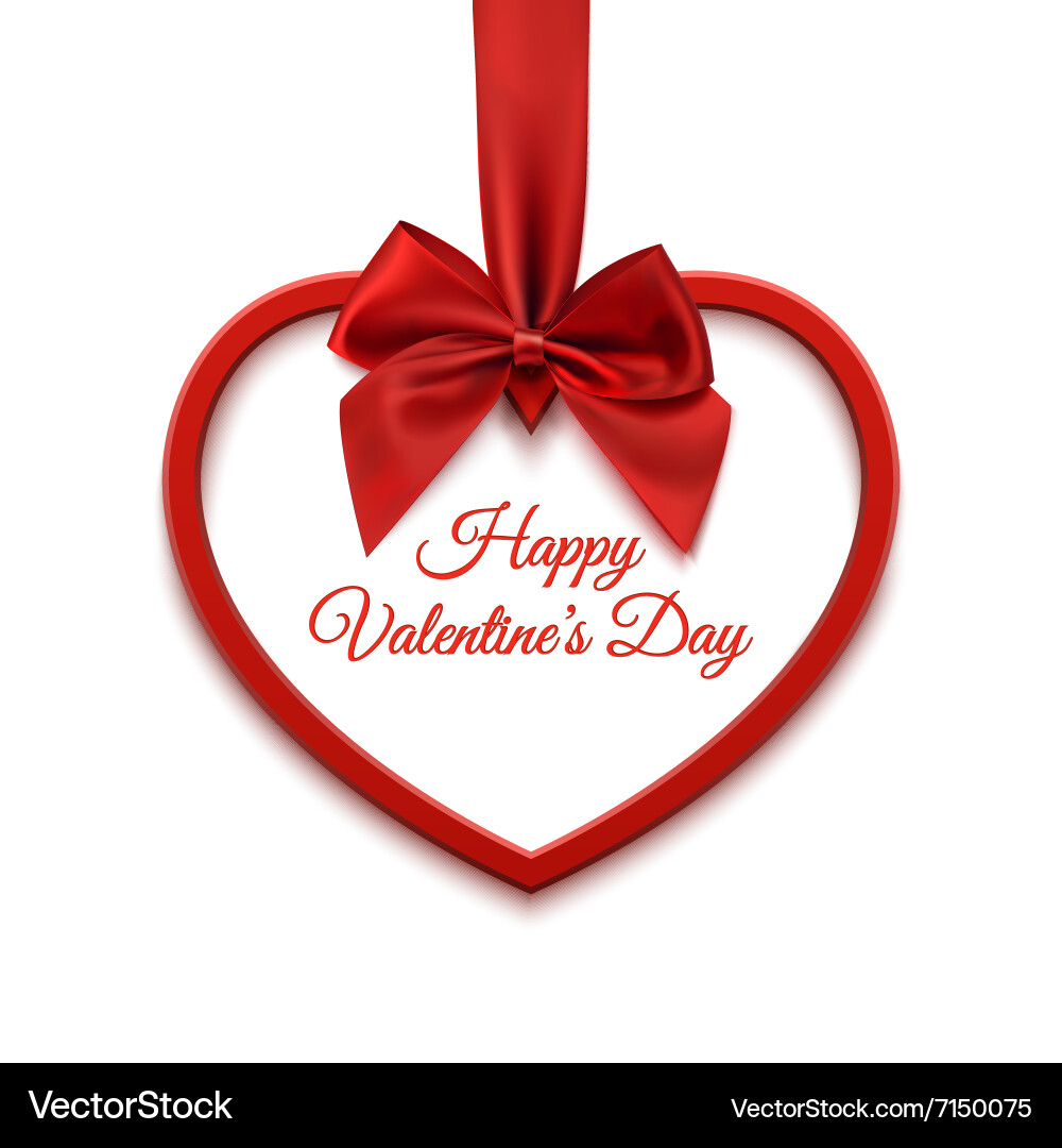 Happy valentines day greeting card template Vector Image