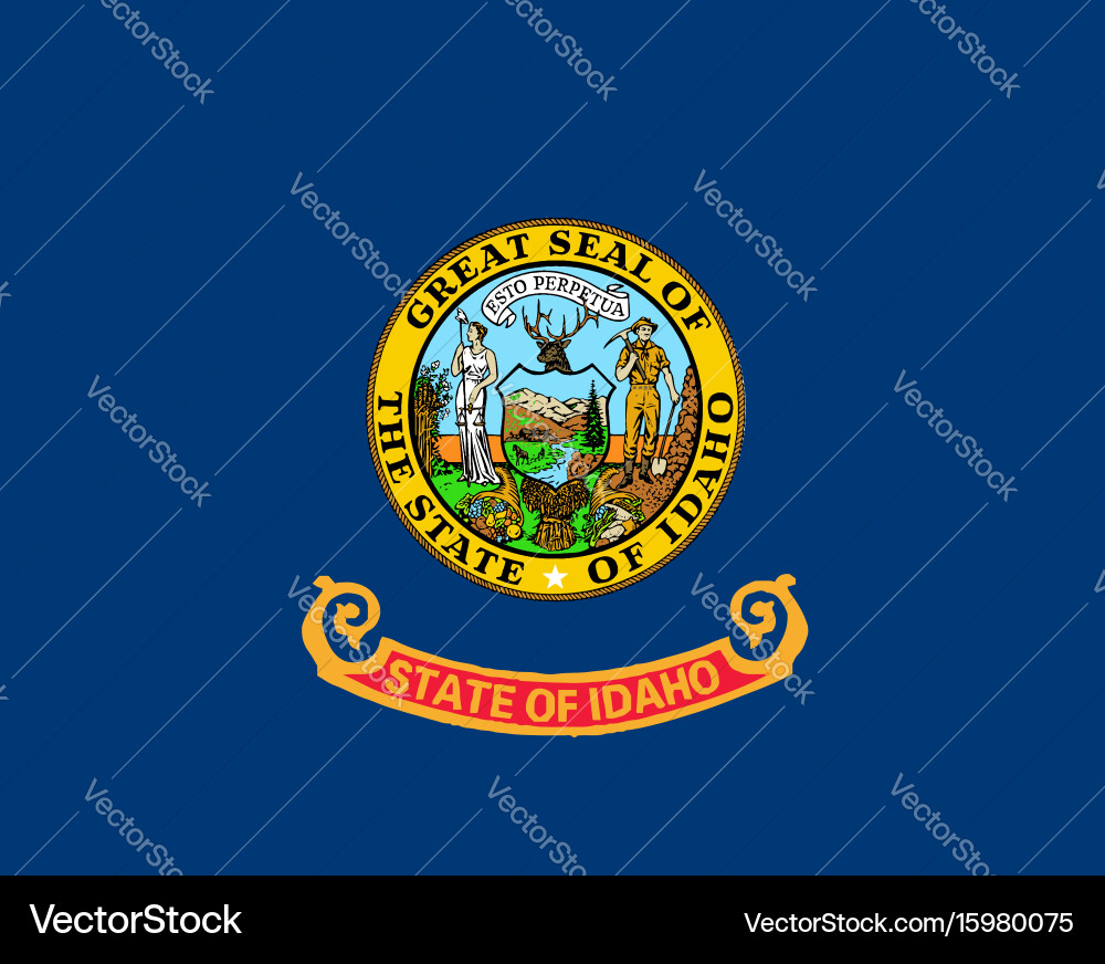 Idaho state flag Royalty Free Vector Image - VectorStock