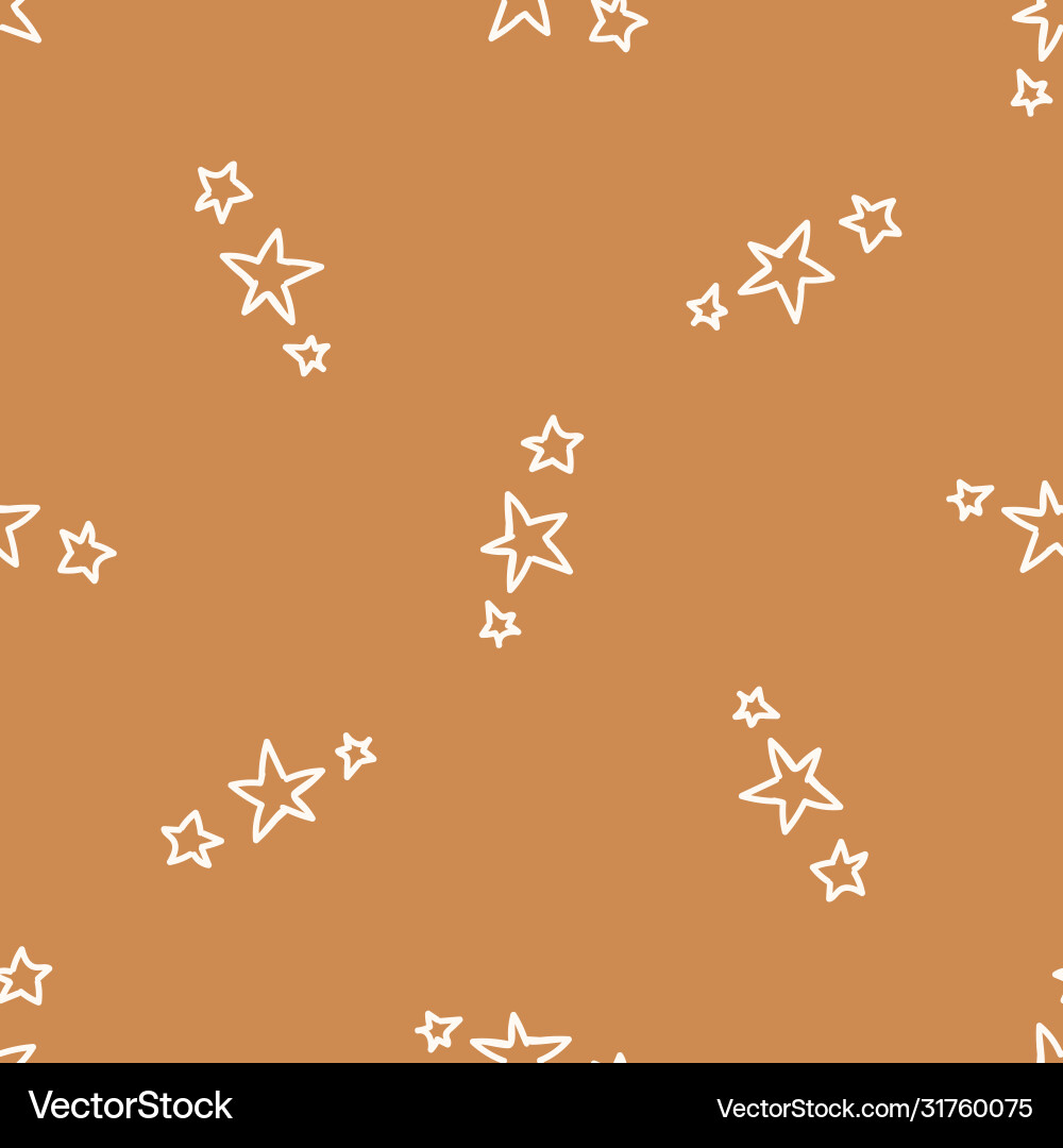 Seamless background space stars gender neutral Vector Image