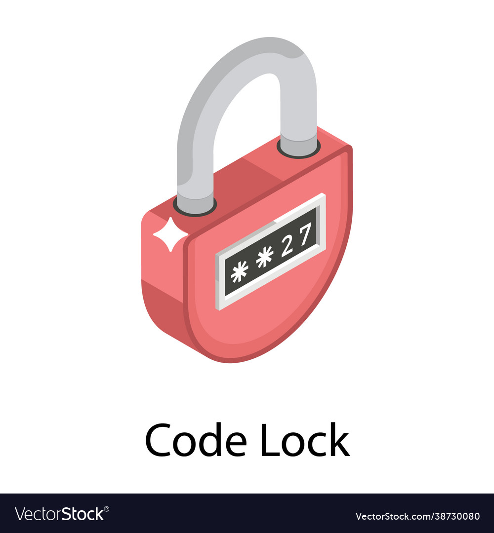Code lock Royalty Free Vector Image - VectorStock