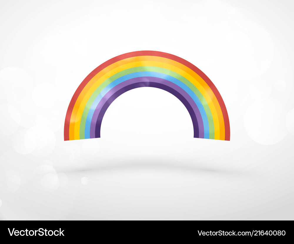 Colorful rainbow color spectrum icon Royalty Free Vector