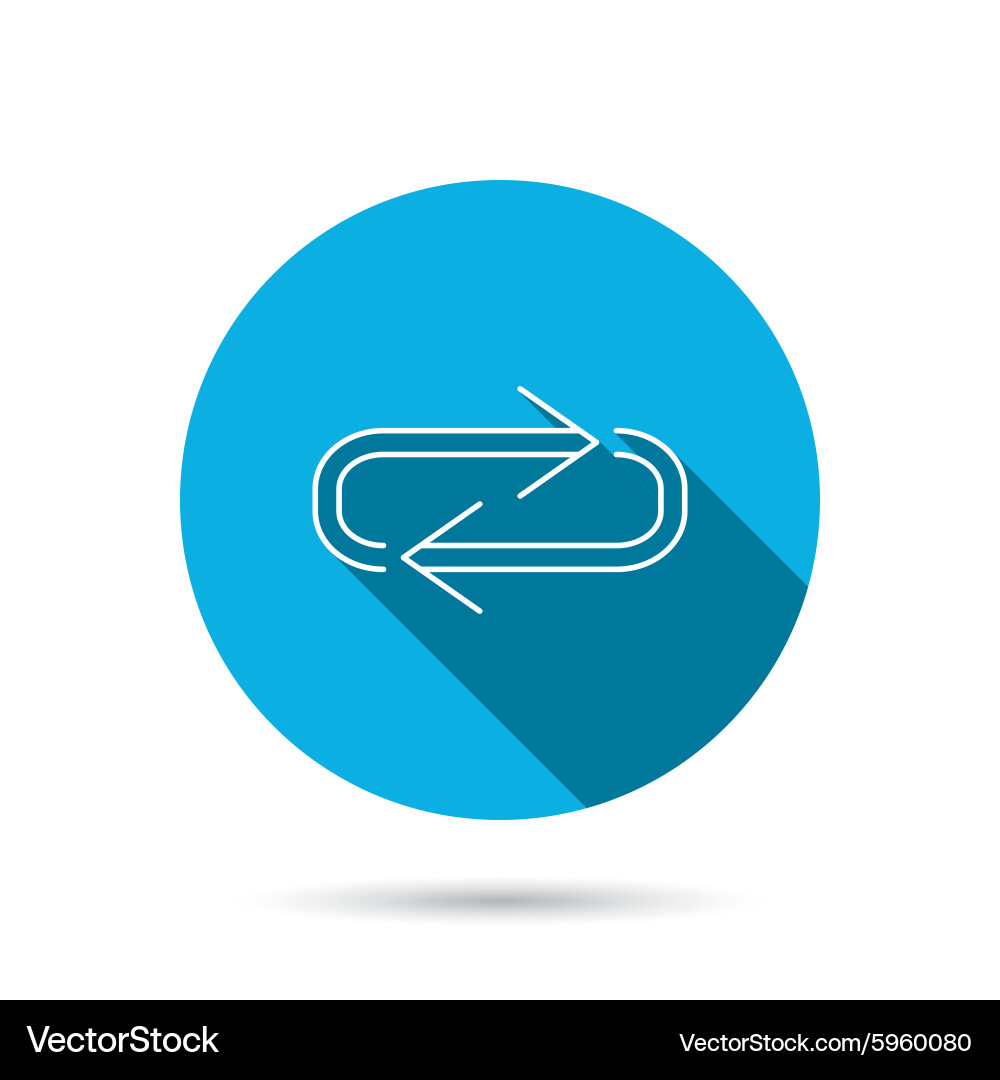 Repeat icon full rotation sign Royalty Free Vector Image