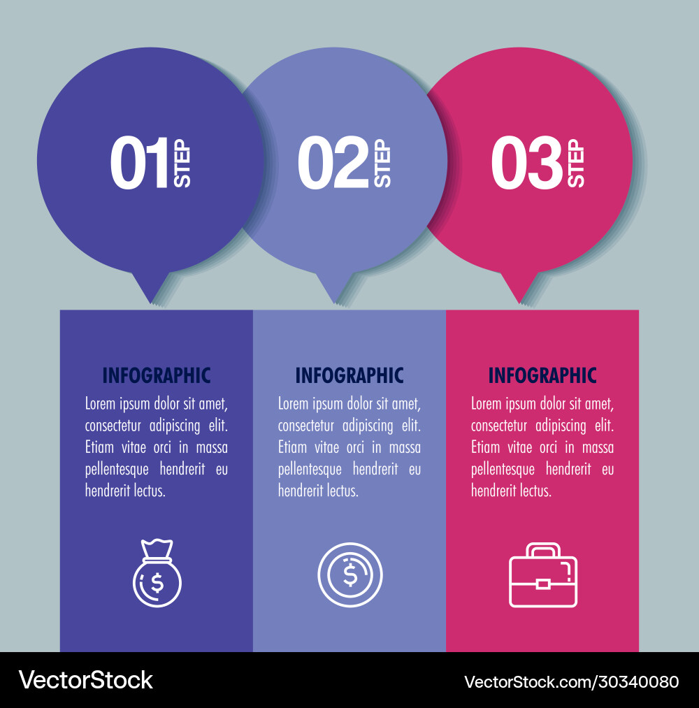 Statistical infographic with numbers and business Vector Image