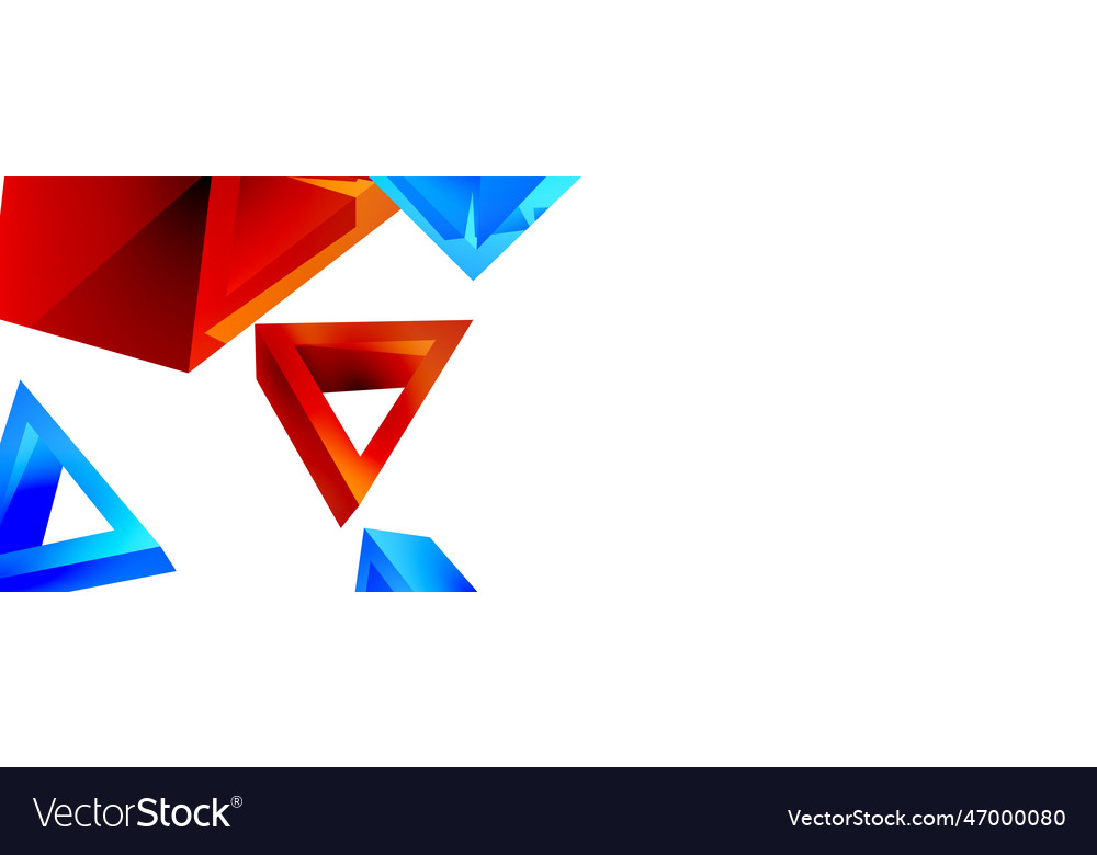 Triangle abstract background 3d basic Royalty Free Vector