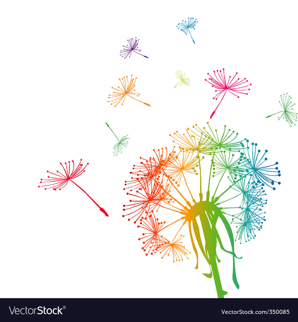 Dandelion Royalty Free Vector Image - VectorStock