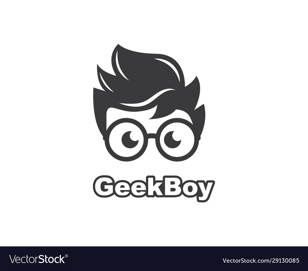 Geek boy icon design Royalty Free Vector Image