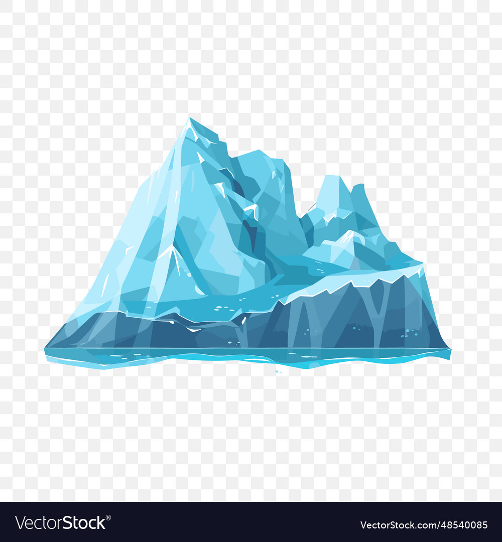 High quality iceberg Royalty Free Vector Image