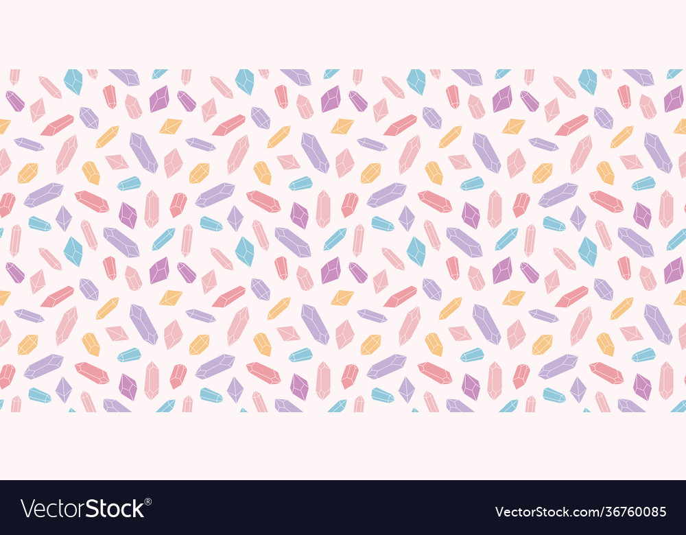 Seamless crystal repeat pattern background Vector Image