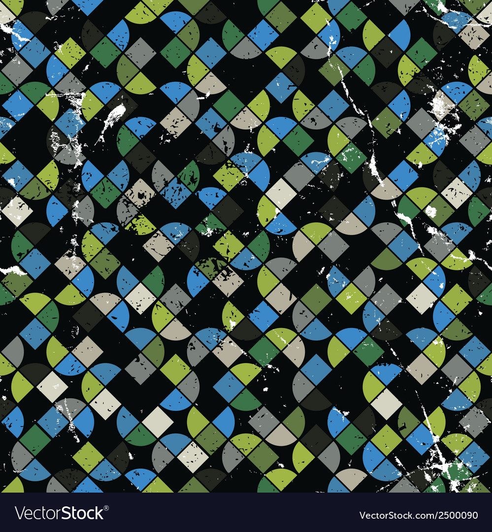 Geometric colorful abstract seamless pattern worn Vector Image