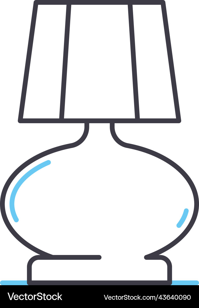 Glass line icon outline symbol Royalty Free Vector Image