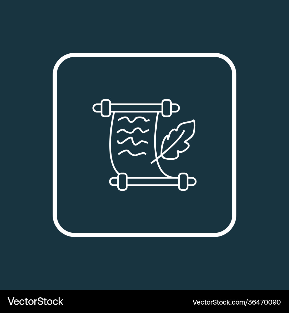 History icon line symbol premium quality isolated Vector Image