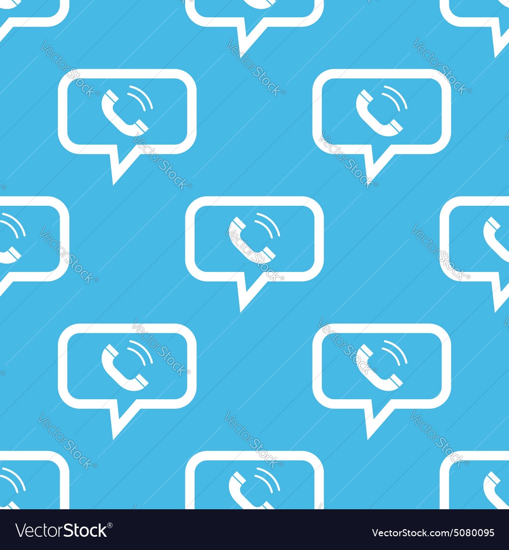 Call message pattern Royalty Free Vector Image