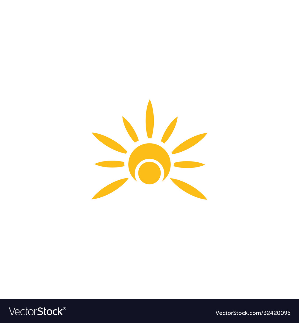 Sun logo Royalty Free Vector Image - VectorStock