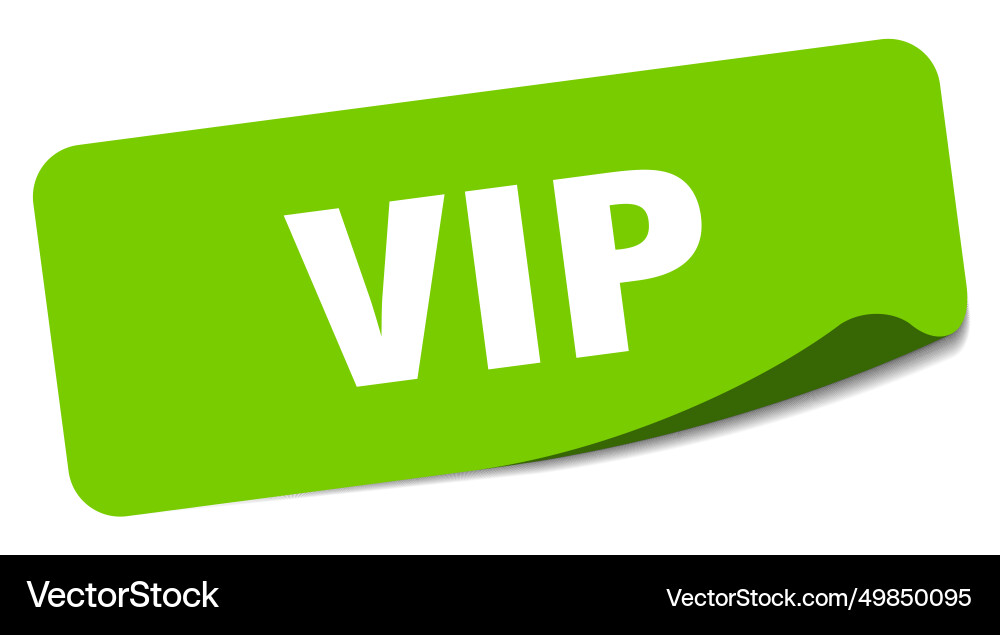 Vip sticker label Royalty Free Vector Image - VectorStock
