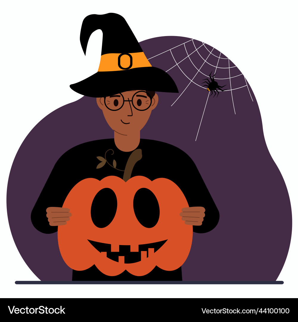 A man in costume for the celebration Royalty Free Vector
