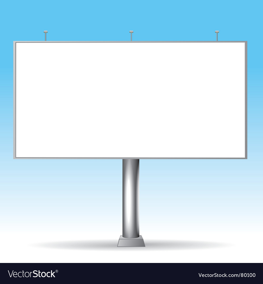 Billboard Royalty Free Vector Image - VectorStock