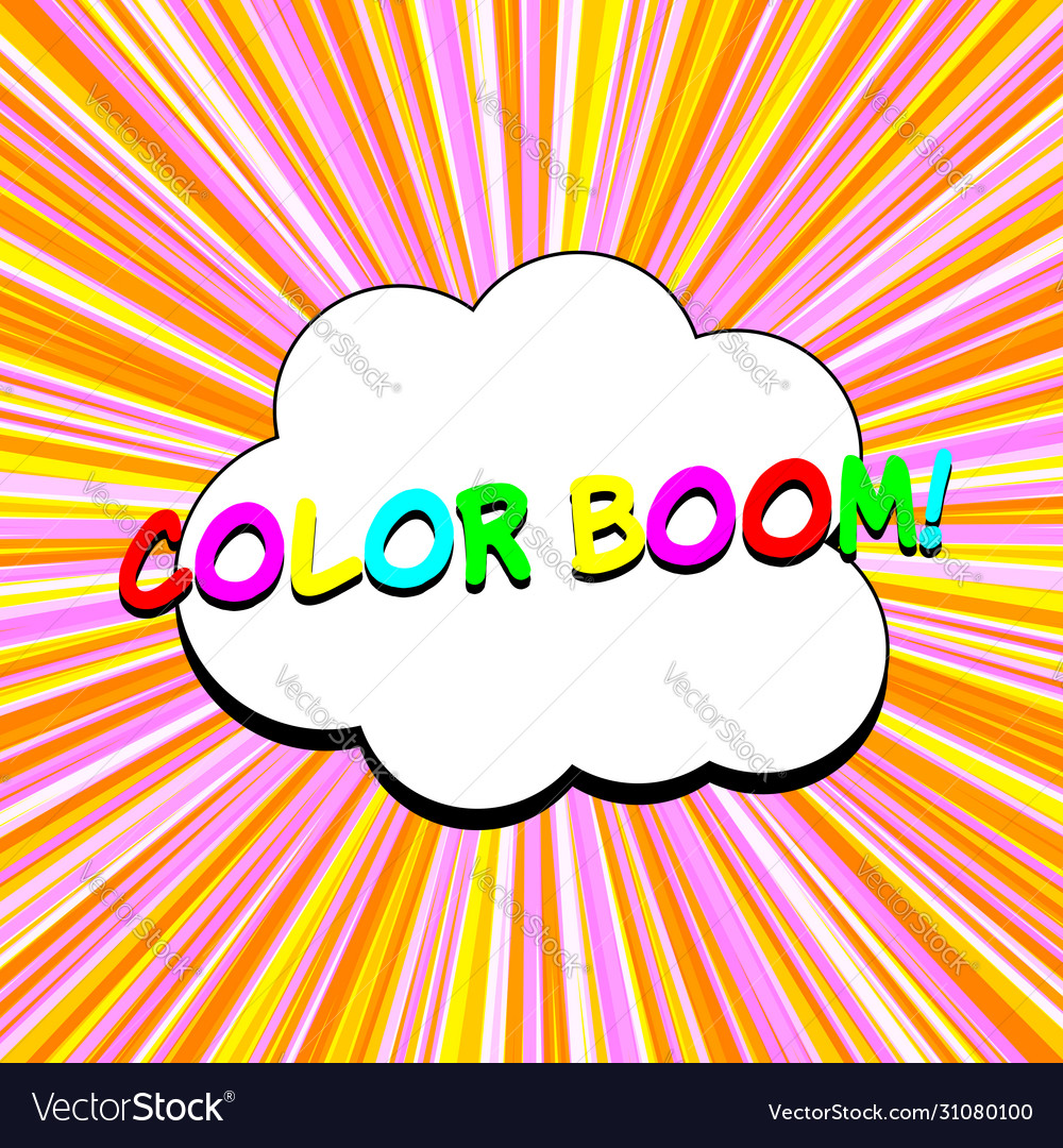 Comic bright template Royalty Free Vector Image
