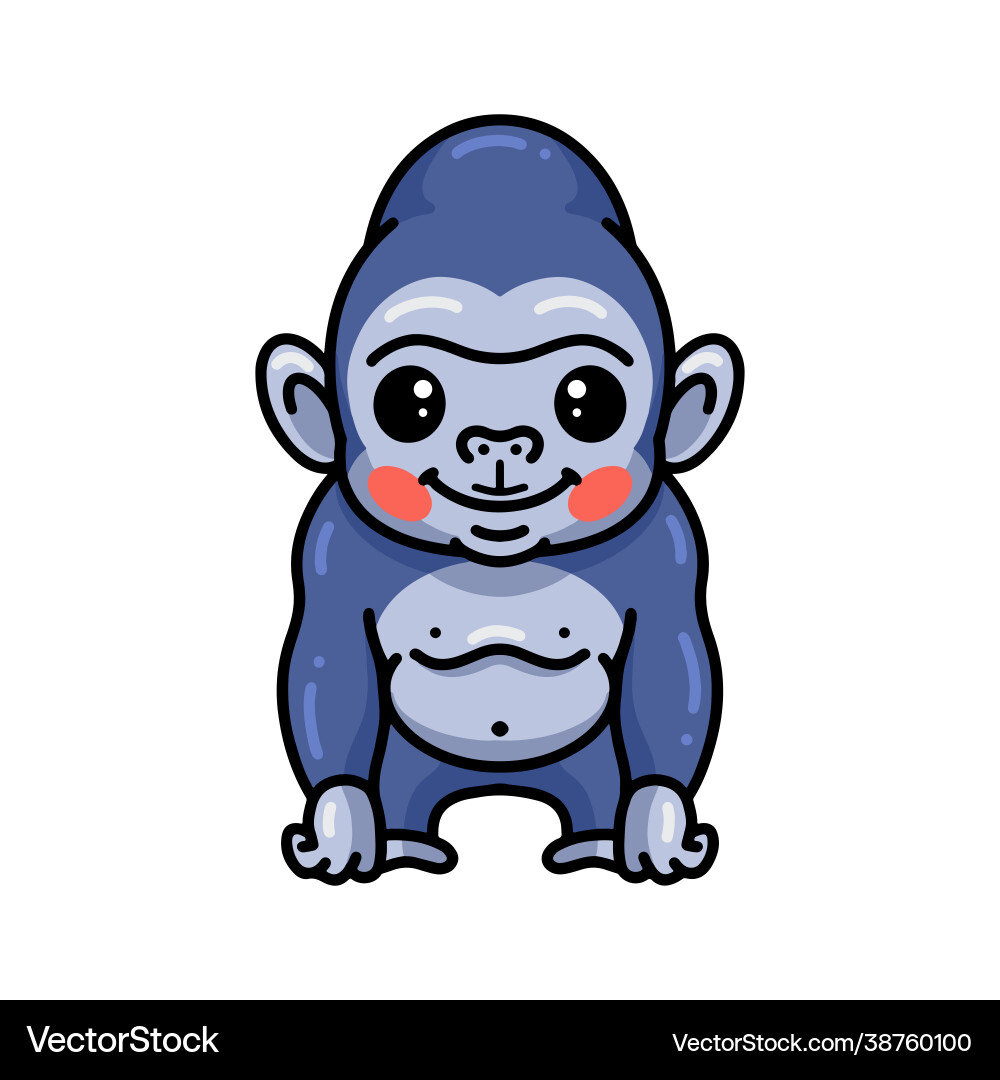 Cute Gorilla Vector