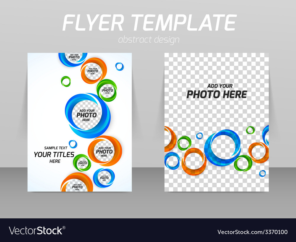 Flyer template Royalty Free Vector Image - VectorStock