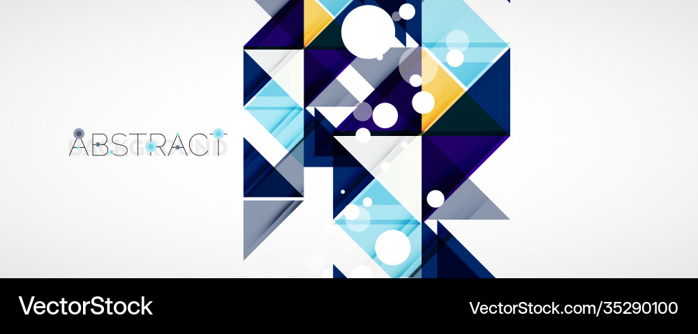 Geometric abstract background techno color Vector Image