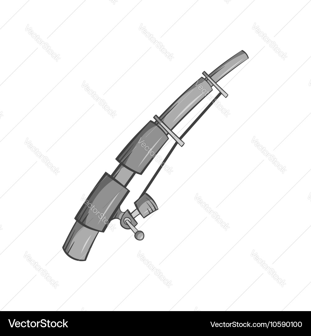 Rod icon black monochrome style Royalty Free Vector Image