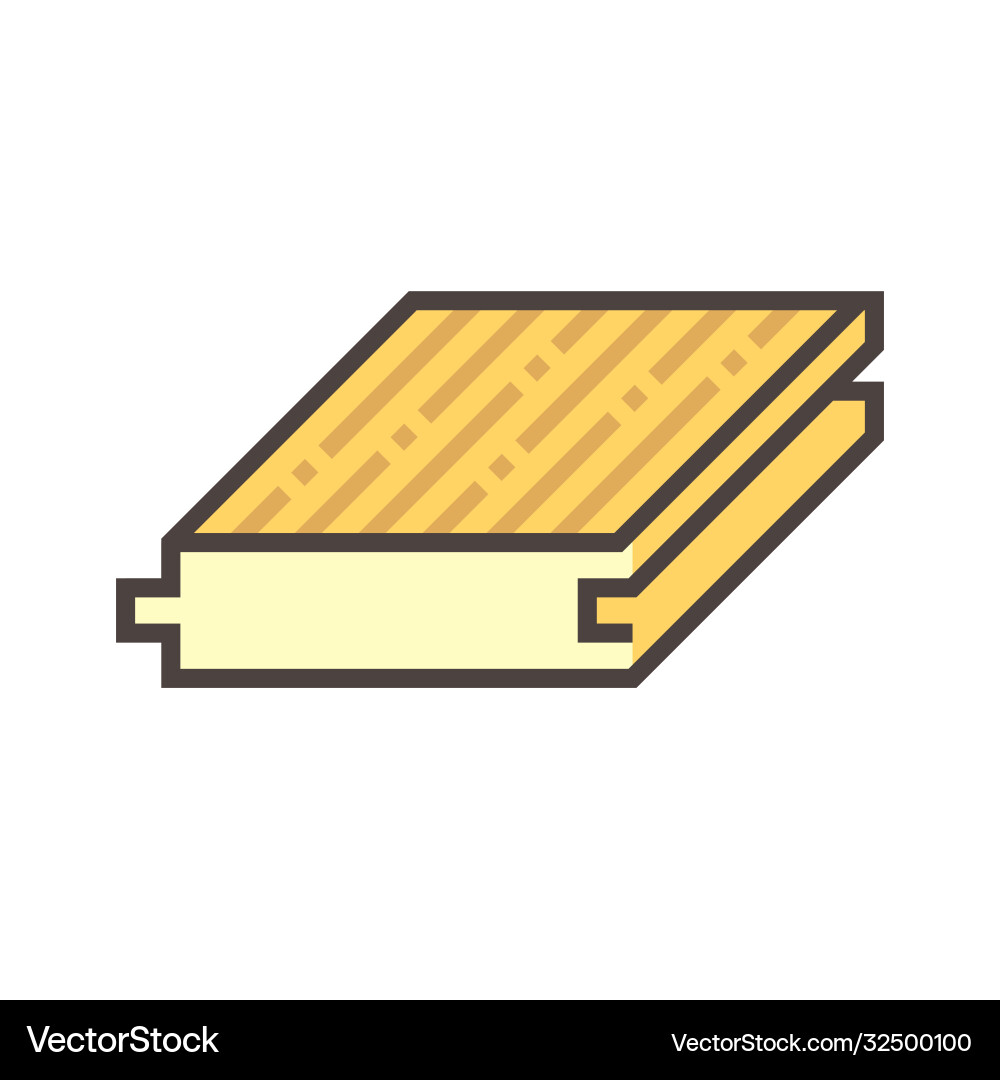 Wood floor and material icon design on white Vector Image