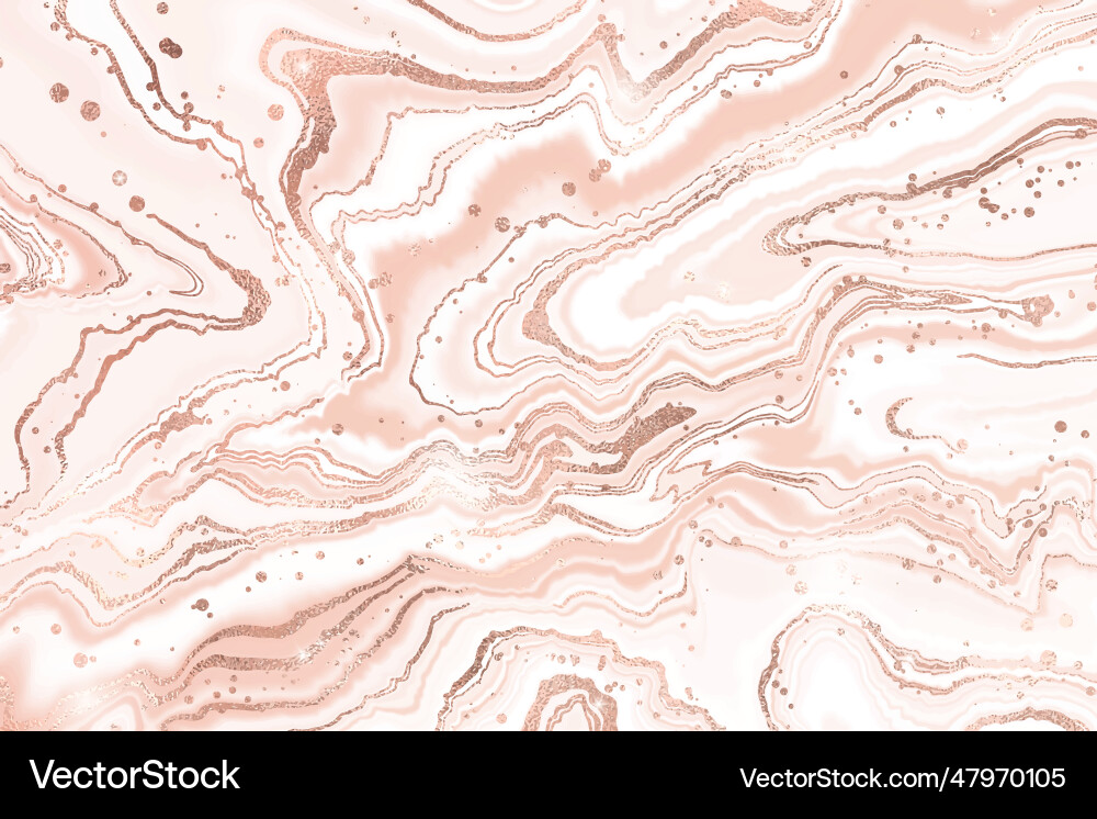Abstract blush liquid marble or watercolor Vector Image