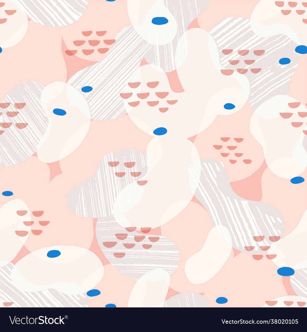 Abstract shape modern seamless pattern Royalty Free Vector